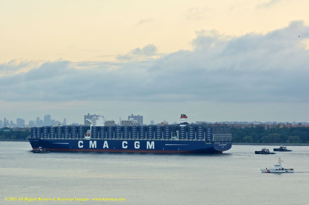 Images of Neo-panamax Containership MV ‘CMA CGM T Roosevelt’ on her ...