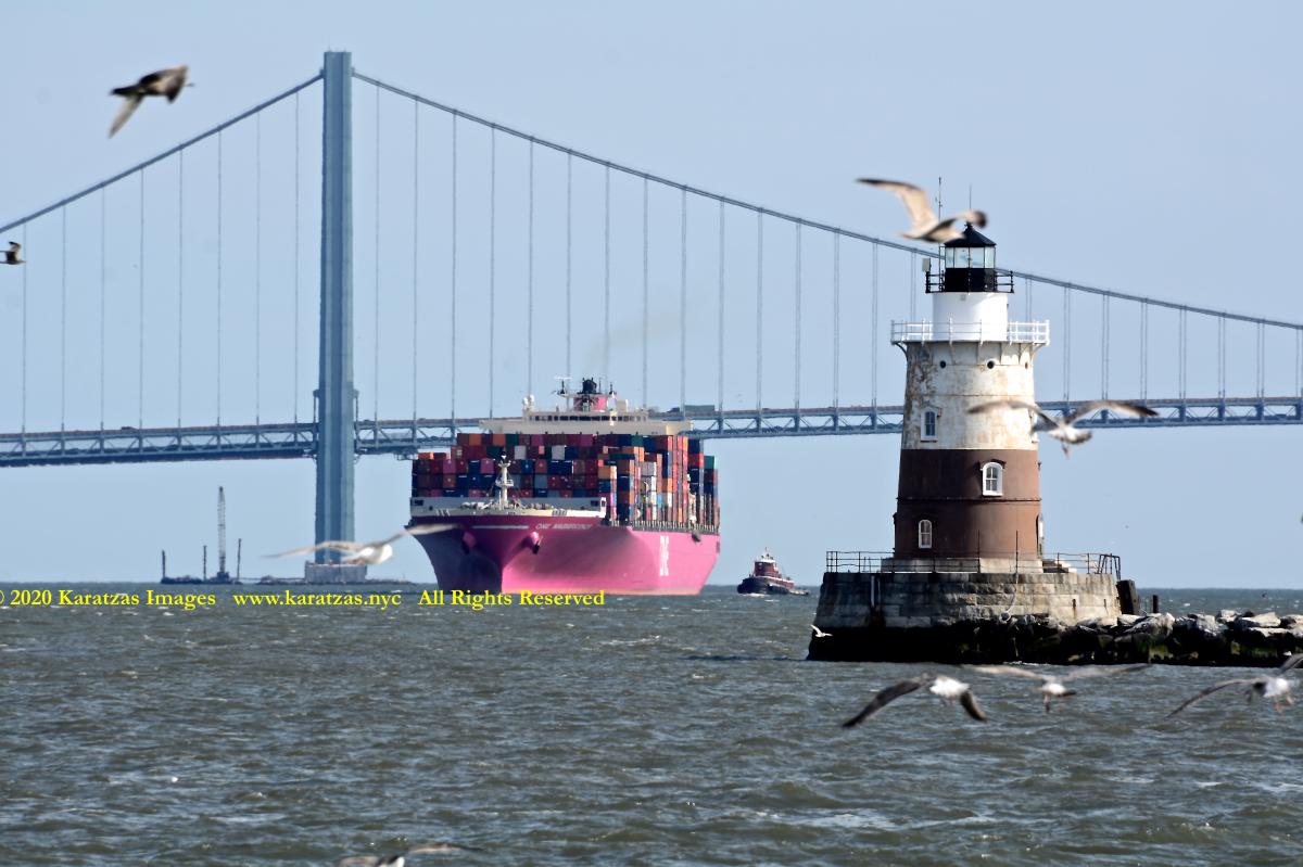 Images of Brightly Painted in Magenta Color, Containership MV ‘ONE ...